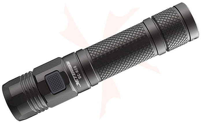 JETBeam DC-R20 Rechargeable Aluminum LED Flashlight 1x18650, 1200 Max ...