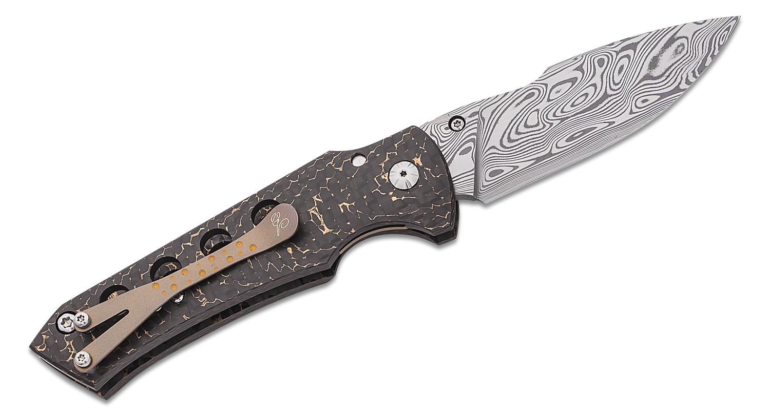 Jason Guthrie Custom Arctic Scout Folding Knife 3.25" Thor Damasteel ...