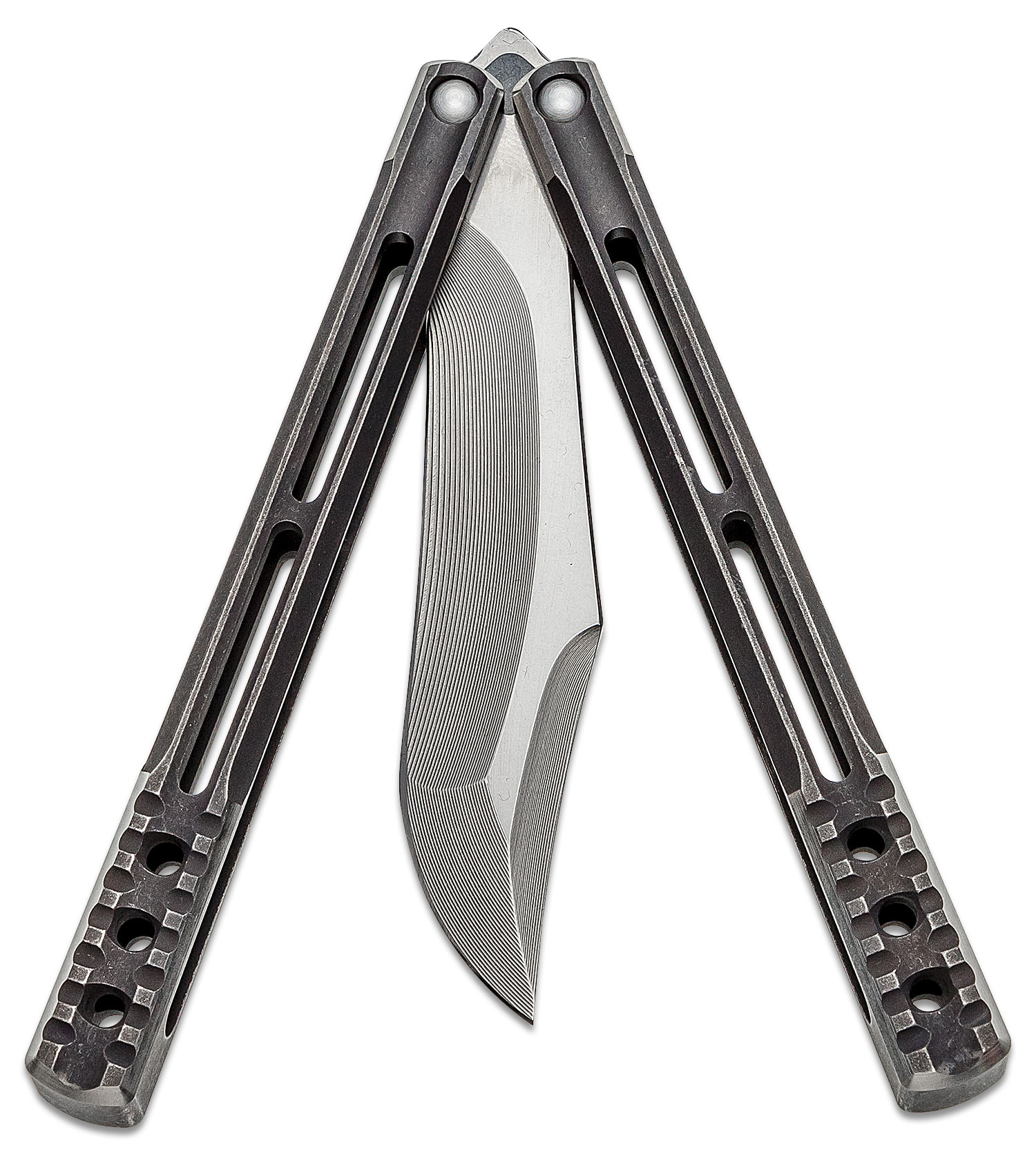 JK Designs Custom Orca #045 Butterfly Knife 4.5" S35VN Low Polished ...
