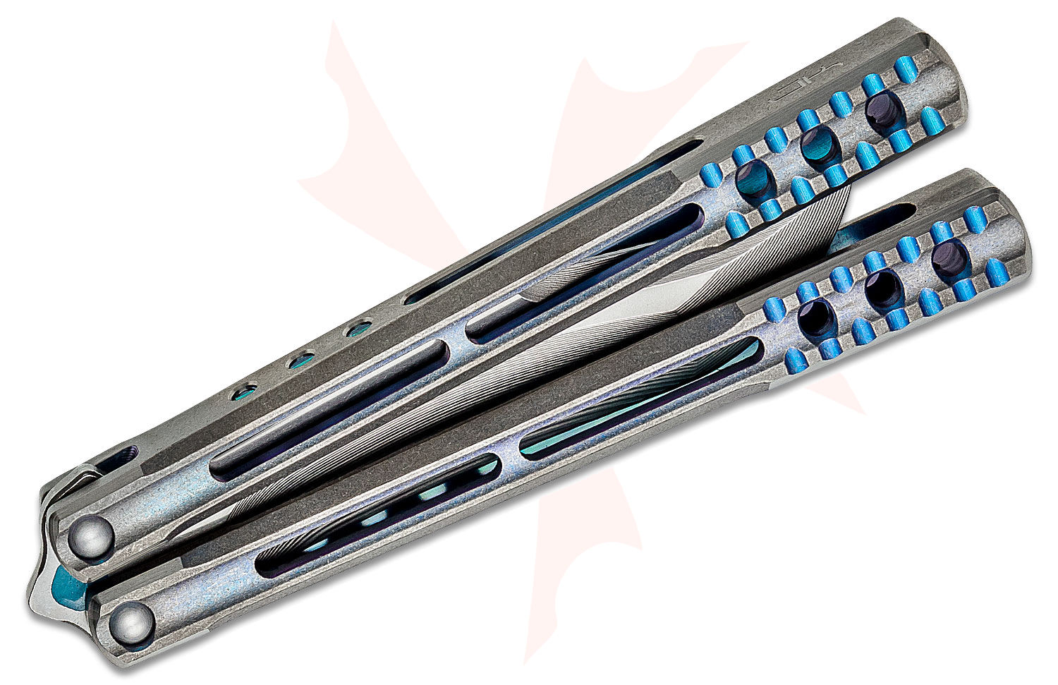 JK Designs Custom Orca #115 Butterfly Knife 4.5" S35VN Low Polished ...