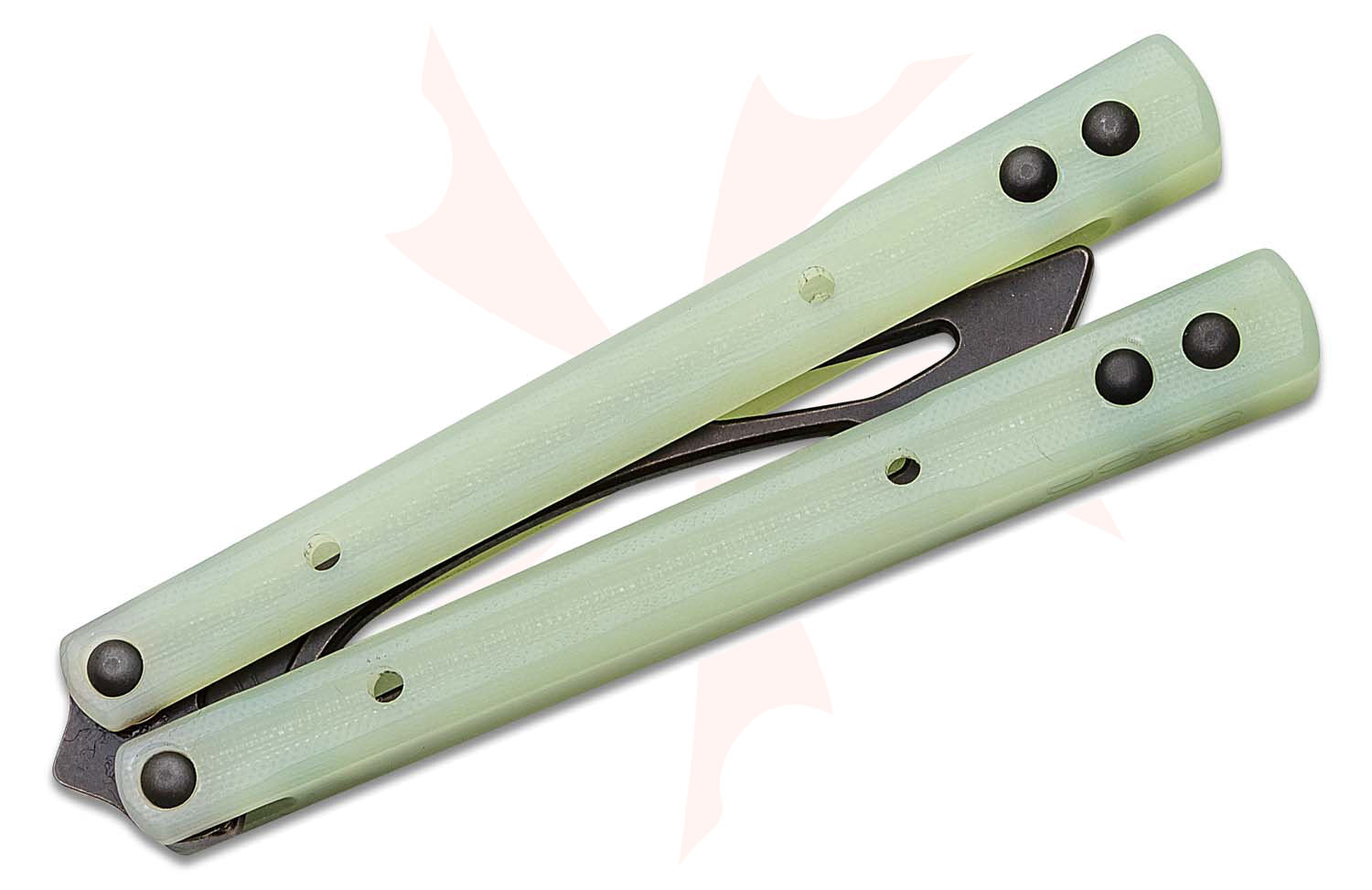 JK Designs Custom Orca Trainer Butterfly Knife 4.375" Denim Black ...