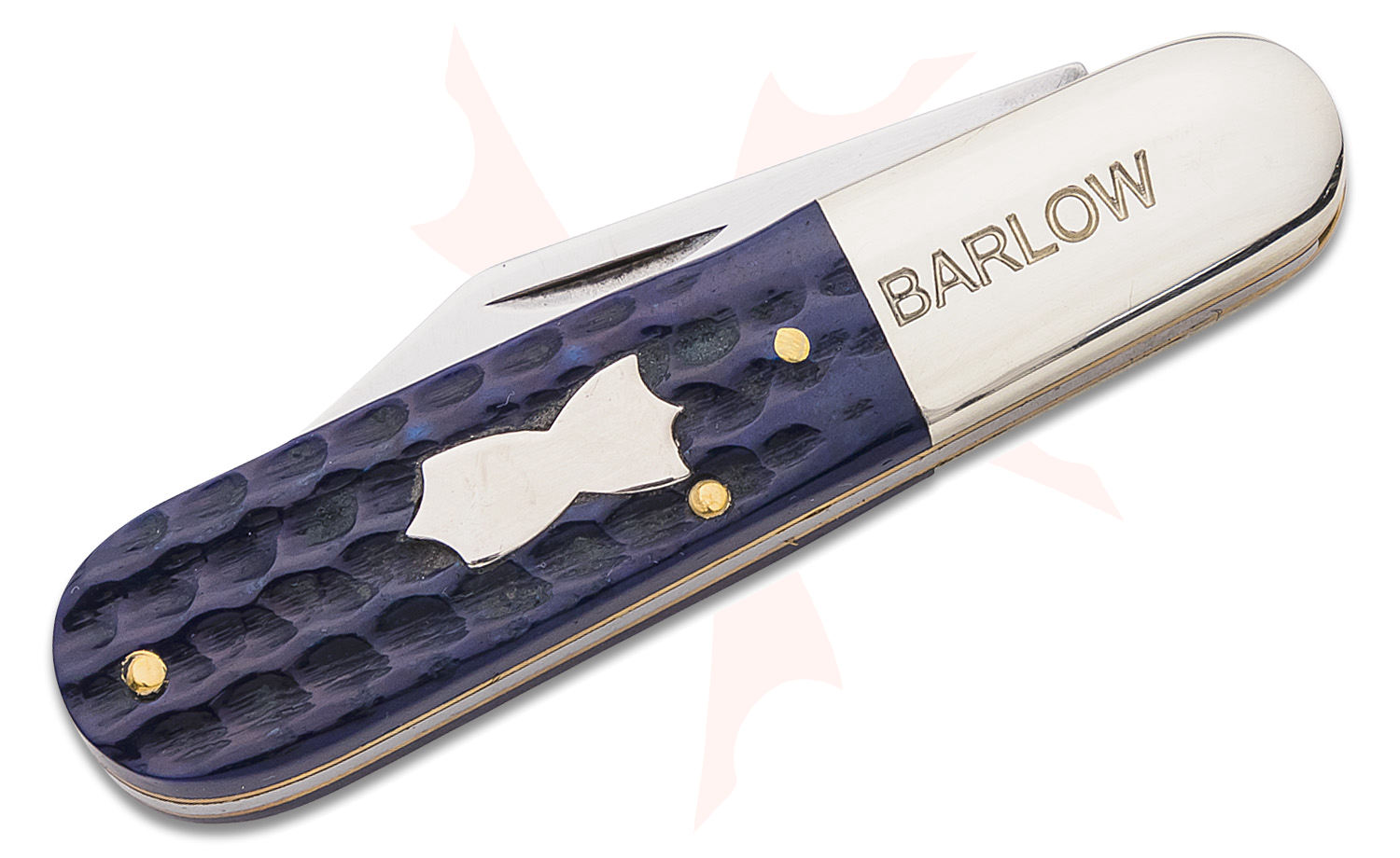 John Primble Bluegrass Barlow Slipjoint, 2.45" Carbon Steel Clip Point ...