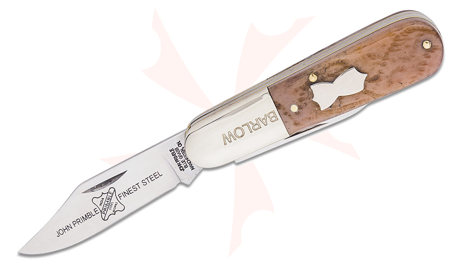 John Primble Belknap Barlow Slipjoint Pocket Knife, 2 Carbon Steel ...