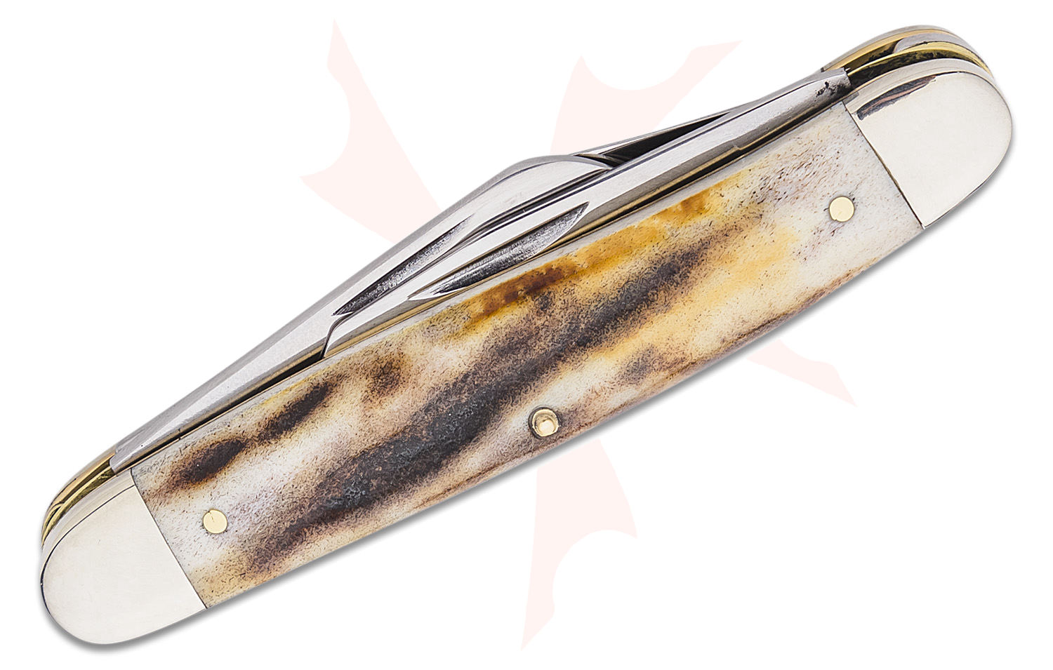 John Primble Belknap Stockman Slipjoint, 3 Carbon Steel Blades, 3.875 ...