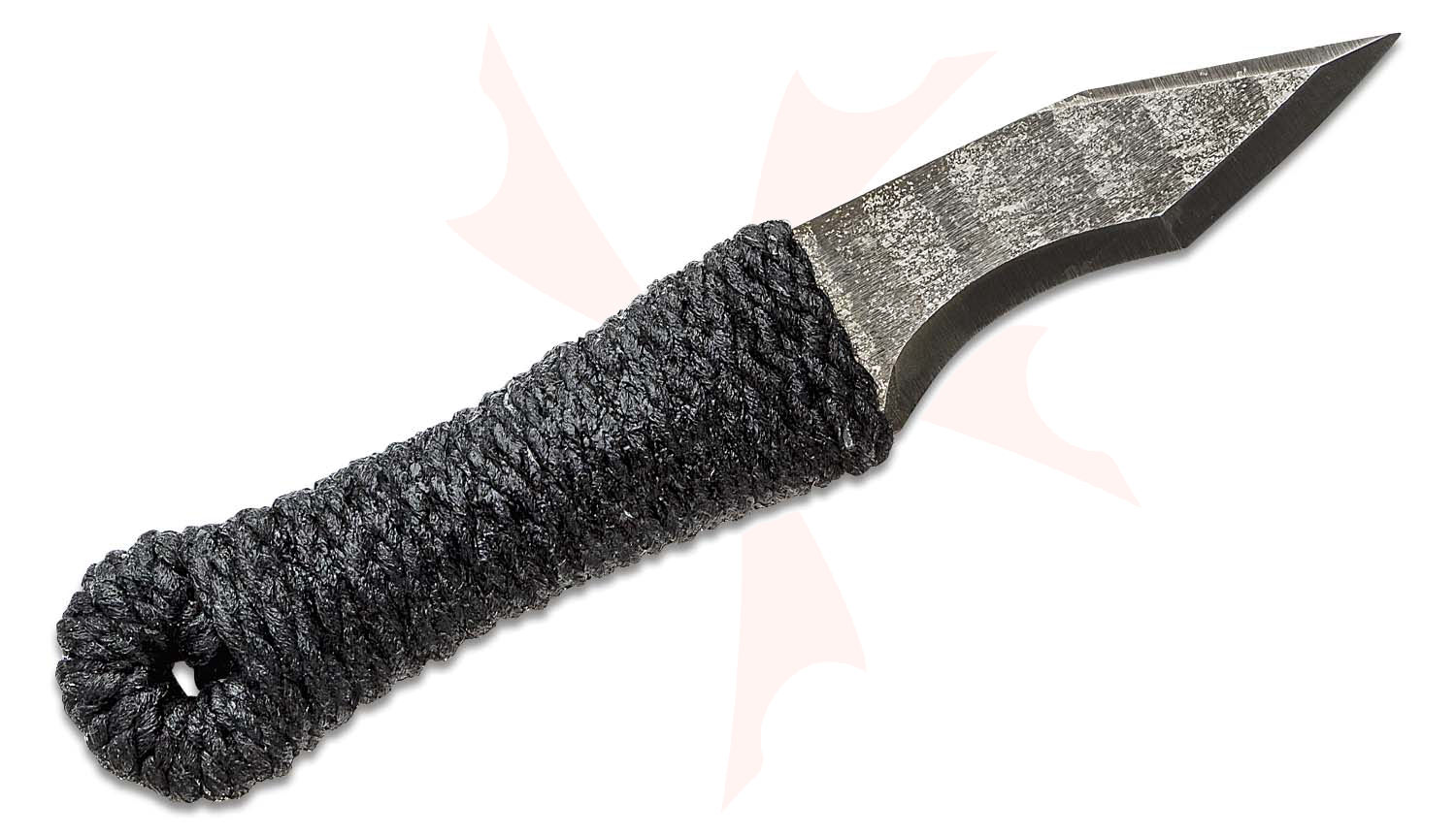 John Gray Custom Custode Fixed Blade Knife 3" AEB-L Acid Washed Recurve ...