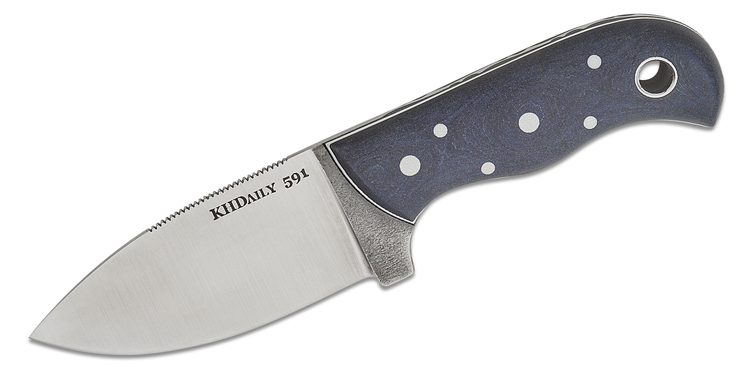 K.H. Daily Pocket Bushcrafter Fixed Blade Knife 3.25" CPM-MagnaCut ...