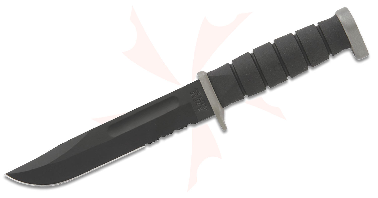 KA-BAR D2 Extreme Fighting / Utility Fixed Blade Knife 7" D2 Black ...