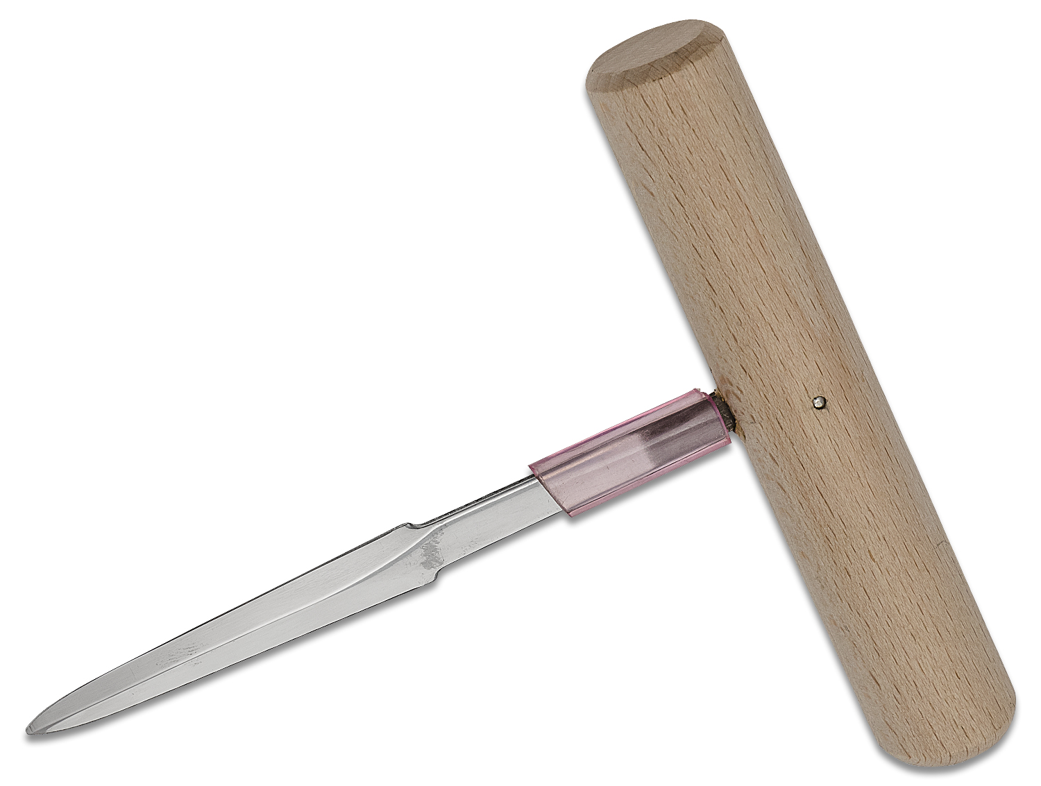 Kanetsune 5" Stainless Steel Oyster Knife, Wooden T-Handle ...