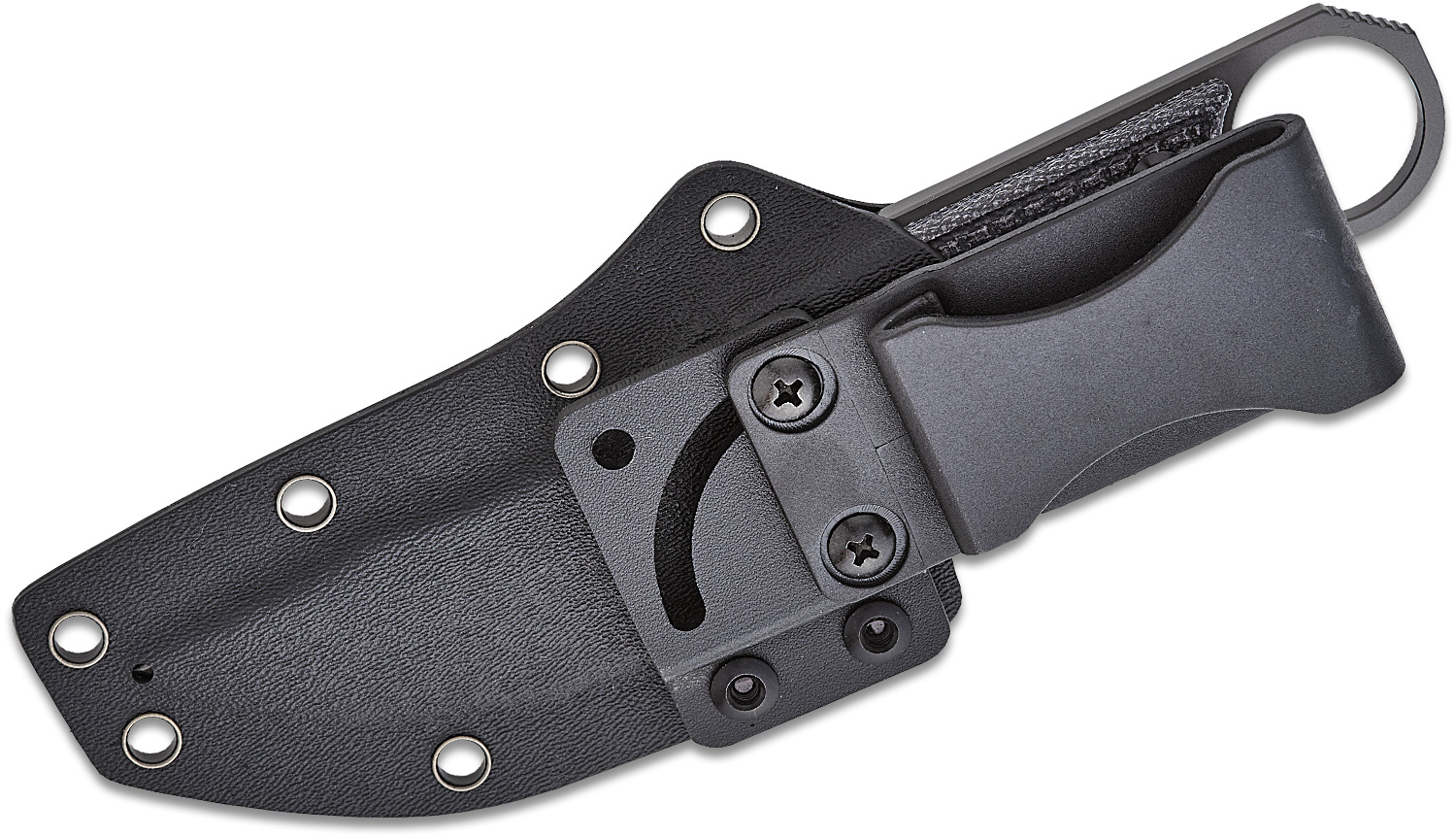 Kansept Knives Marco Panella Niko Fixed Blade Knife 3.54" D2 Gray TiCn ...