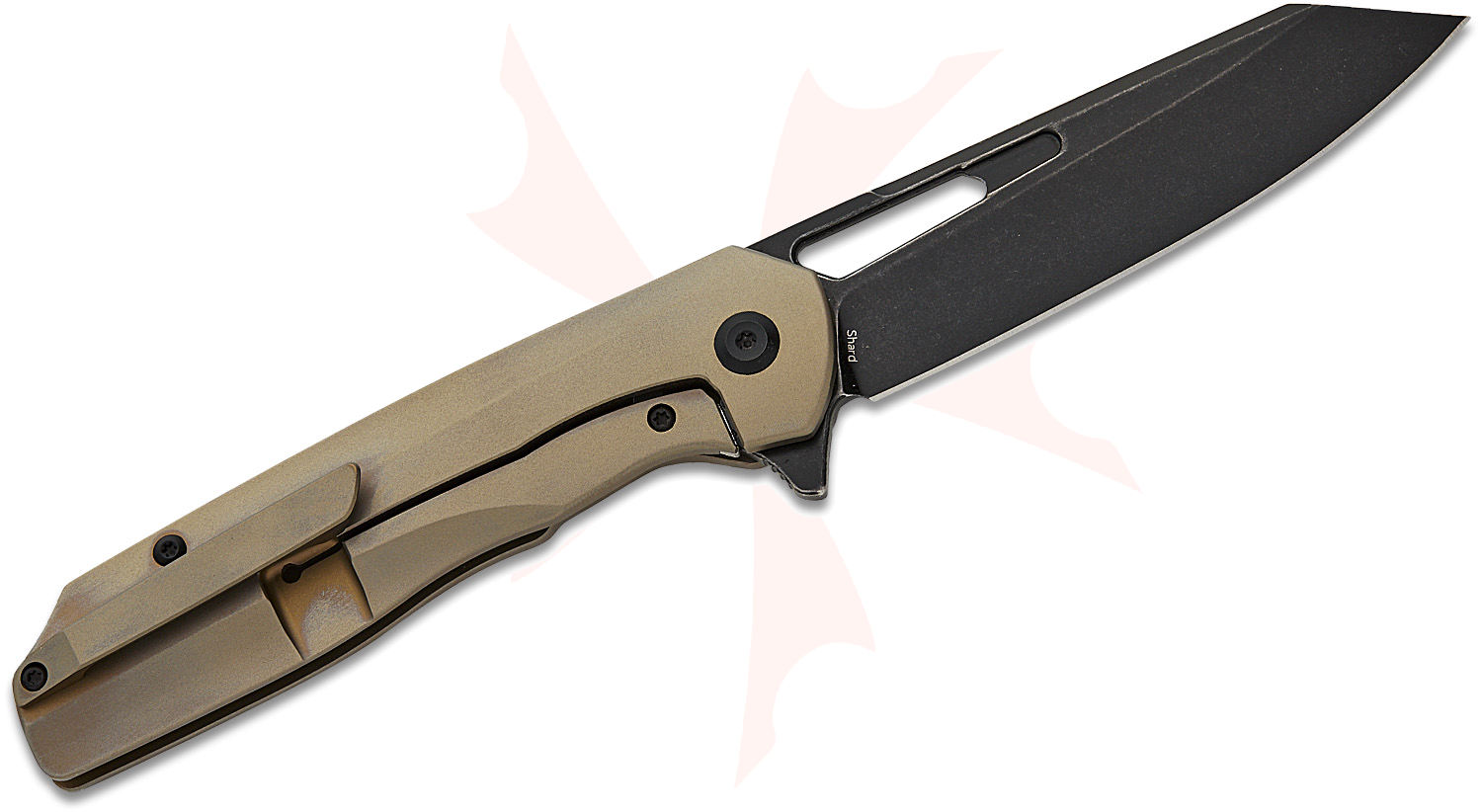 Kansept Knives Shard Flipper Knife 3.5" CPM-S35VN Black Stonewashed ...
