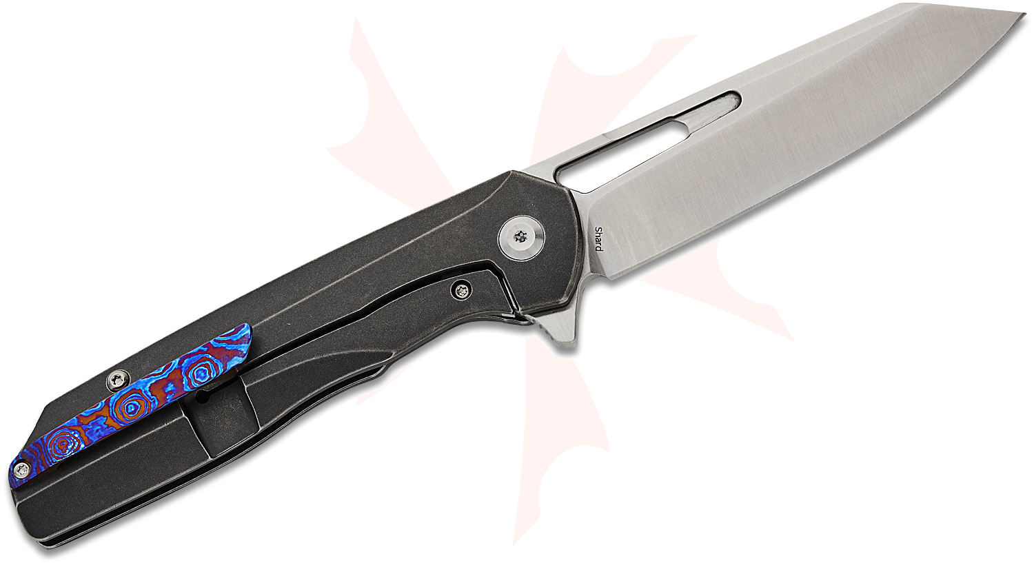 Kansept Knives Shard Flipper Knife 3.5" CPM-S35VN Satin Reverse Tanto ...