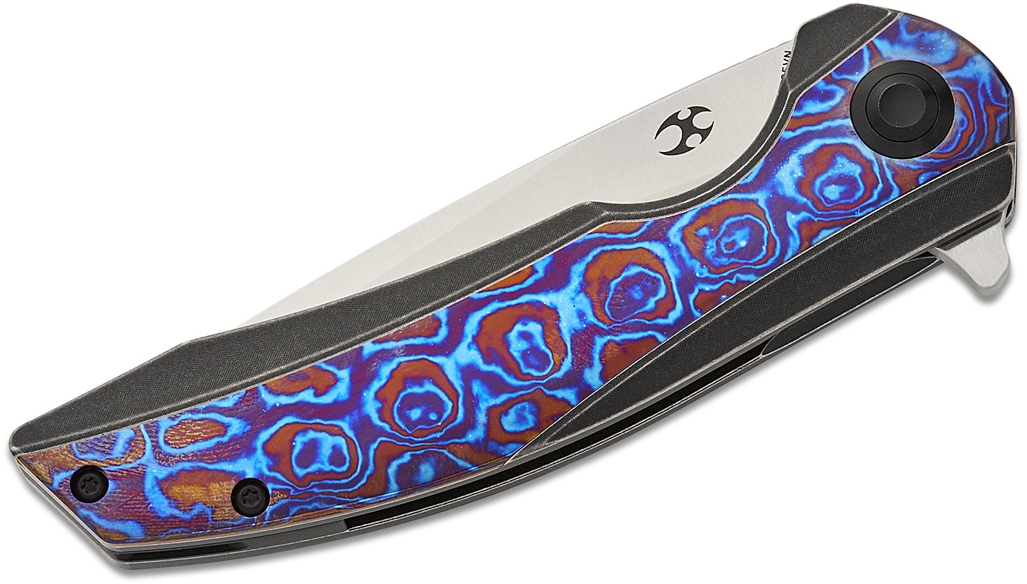 Kansept Knives Accipiter Frame Lock Flipper Knife 3.5" CPM-S35VN Satin ...