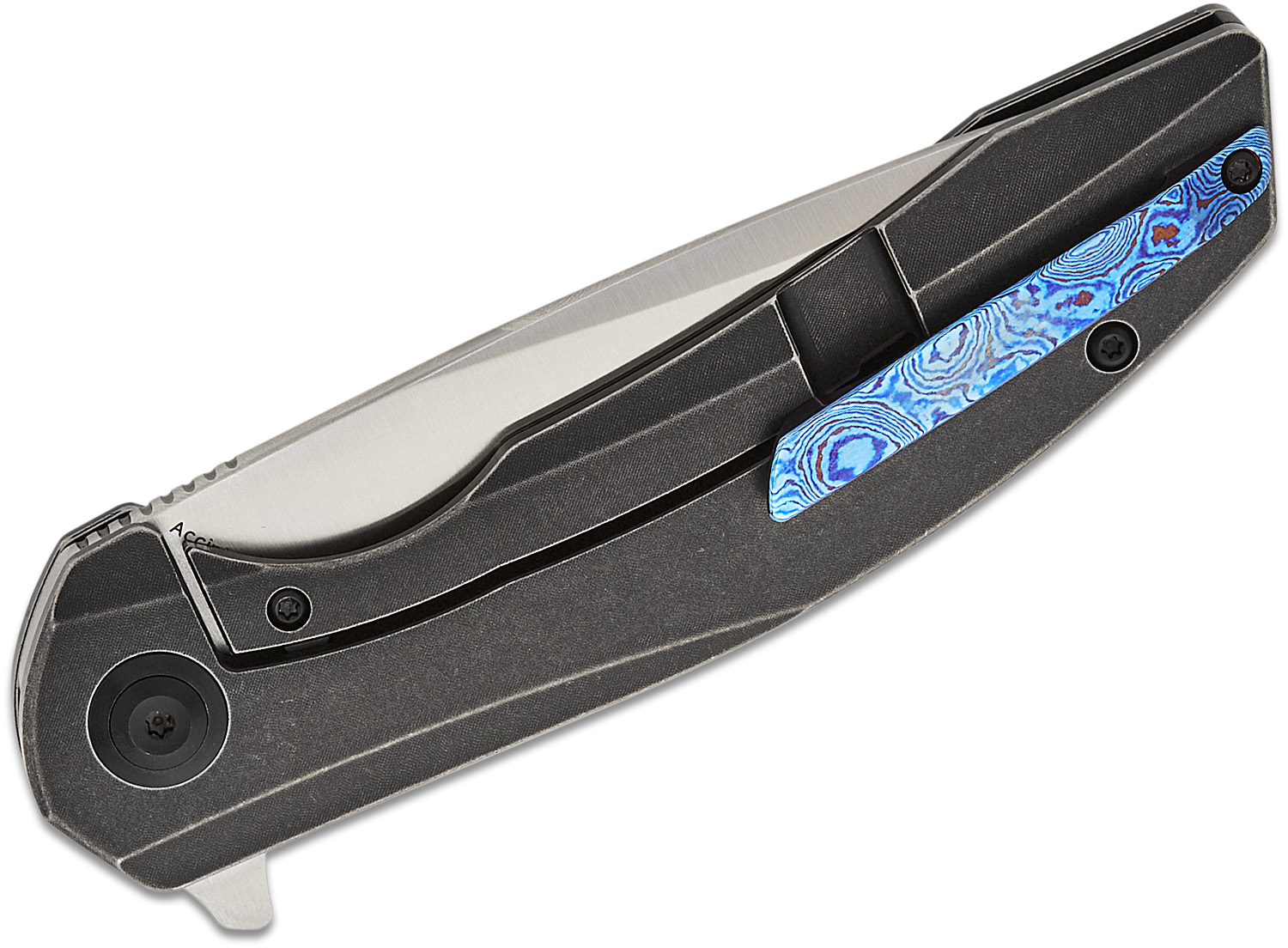 Kansept Knives Accipiter Frame Lock Flipper Knife 3.5" CPM-S35VN Satin ...
