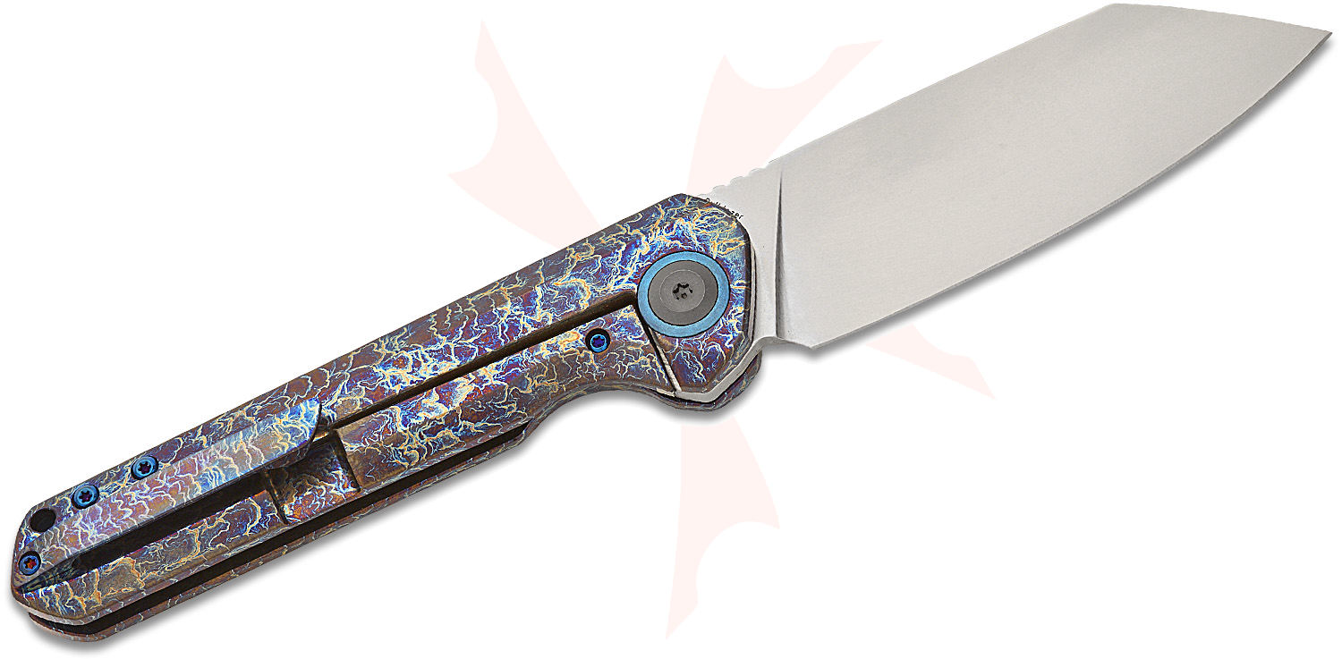 Kansept Knives Bulldozer Front Flipper Knife 3.56" CPM-20CV Stonewashed ...