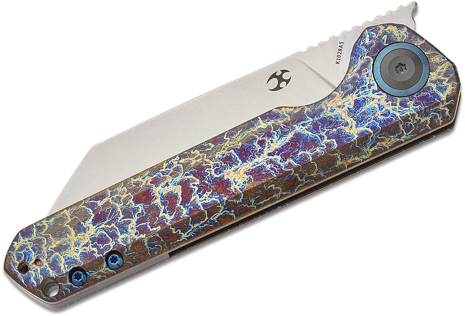 Kansept Knives Bulldozer Front Flipper Knife 3.56" CPM-20CV Stonewashed ...
