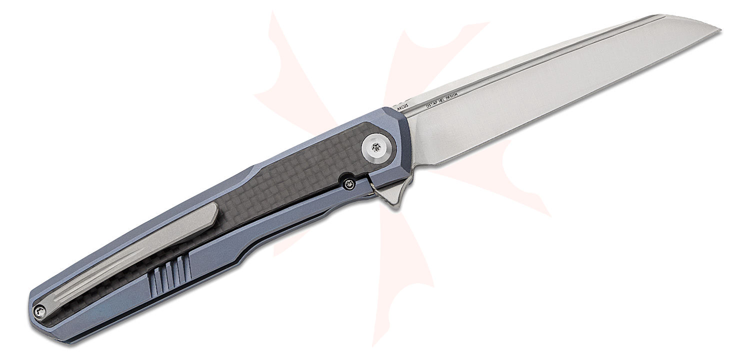 Kansept Knives Ostap Hel Arcus Flipper Knife 3.43" CPM-S35VN Satin ...