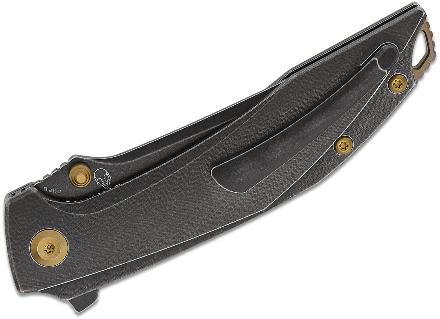 Kansept Knives Greg Schob Baku Liner Lock Flipper Knife 3.2" CPM-S35VN ...