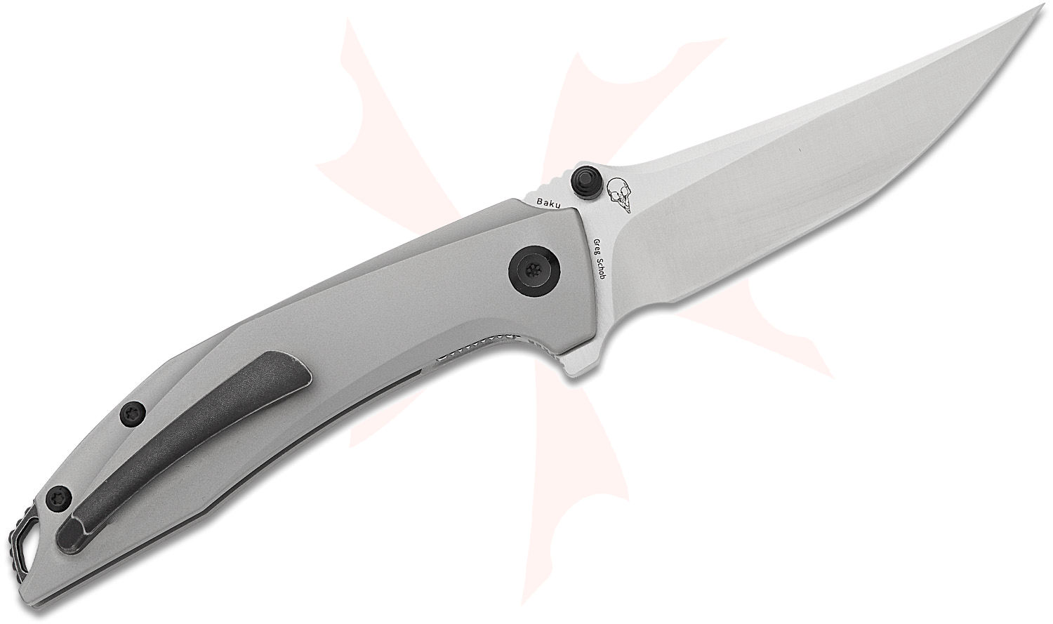 Kansept Knives Greg Schob Baku Liner Lock Flipper Knife 3.2" CPM-S35VN ...