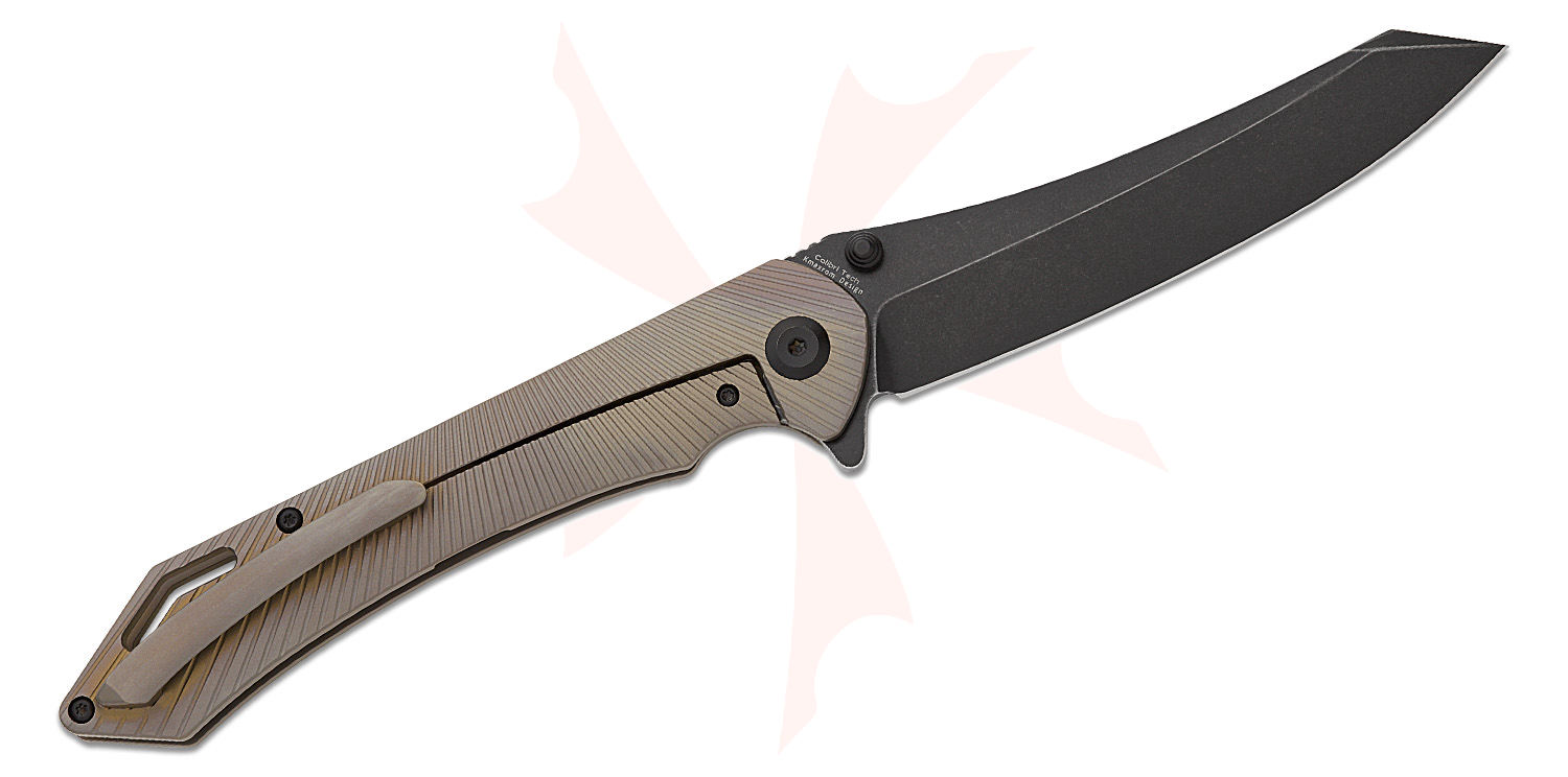 Kansept Knives Kmaxrom Colibri Tech Frame Lock Flipper Knife 4.34" CPM ...