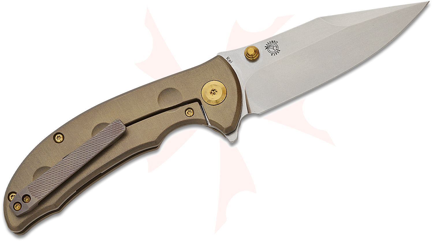 Kansept Knives Rei Frame Lock Flipper Knife 3.24" CPM-20CV Stonewashed ...