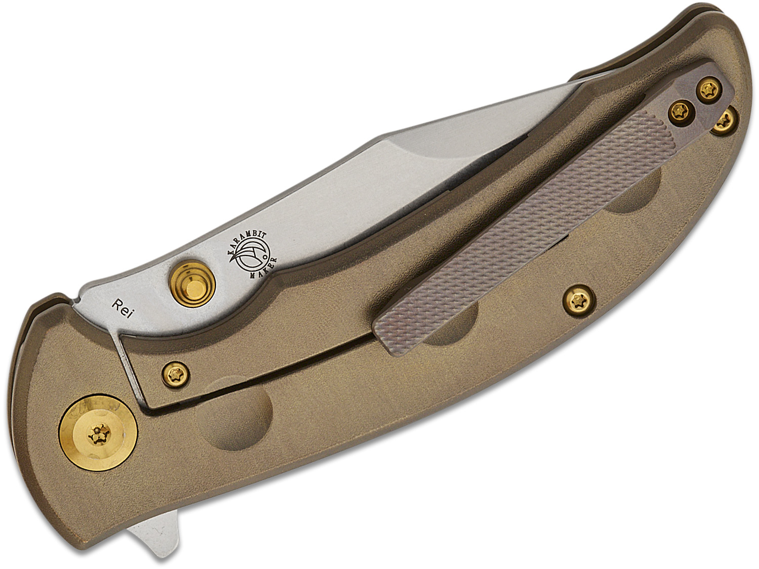 Kansept Knives Rei Frame Lock Flipper Knife 3.24" CPM-20CV Stonewashed ...