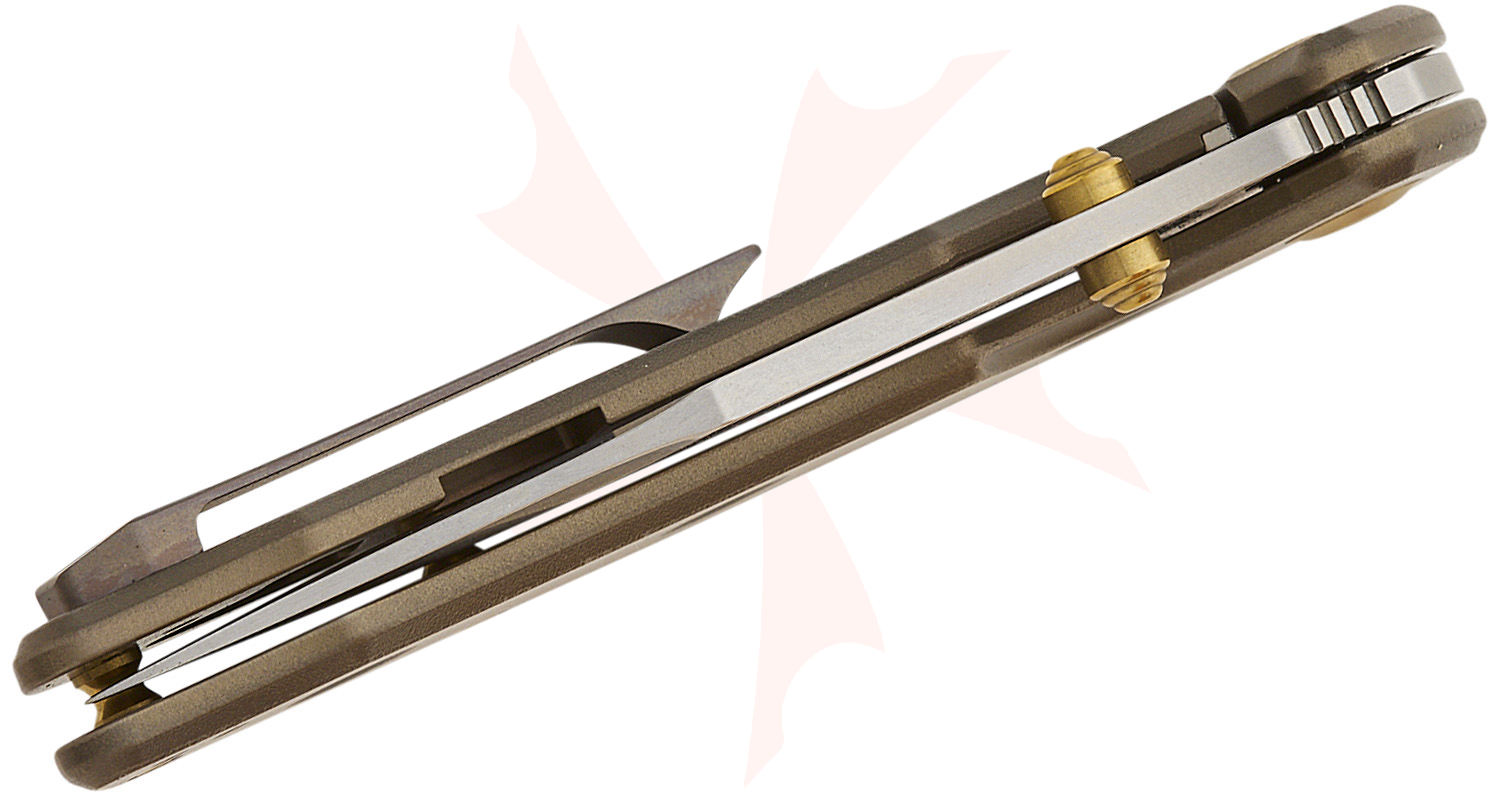 Kansept Knives Rei Frame Lock Flipper Knife 3.24" CPM-20CV Stonewashed ...