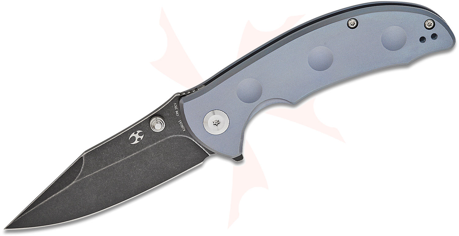 Kansept Knives Rei Frame Lock Flipper Knife 3.24" CPM-20CV Black ...