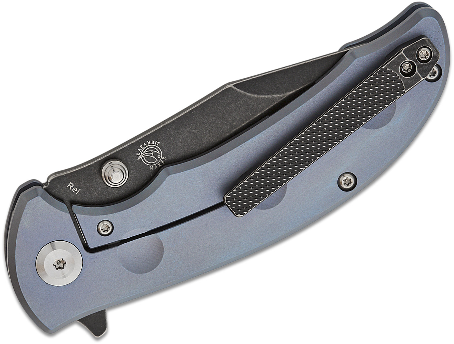 Kansept Knives Rei Frame Lock Flipper Knife 3.24" CPM-20CV Black ...