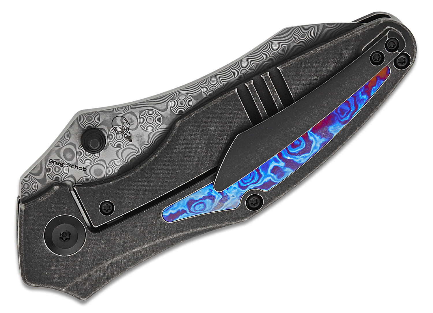 Kansept Knives Greg Schob Baba Yaga Frame Lock Folding Knife 3.06 ...