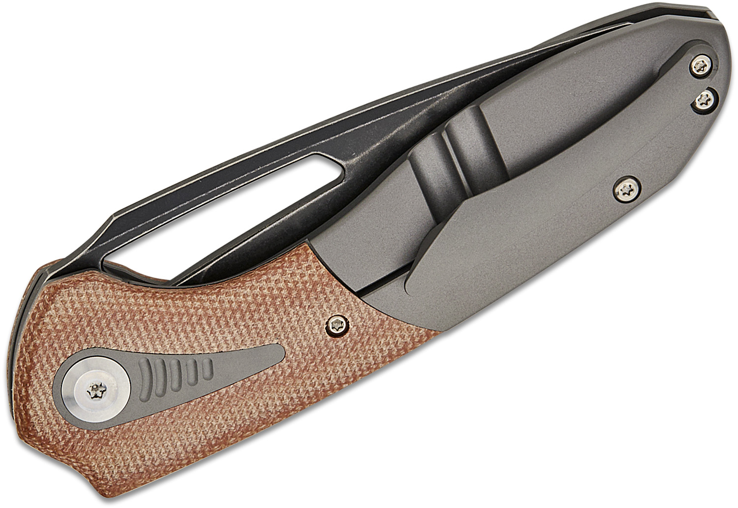 Kansept Knives Greg Schob Thoth Bolstered Frame Lock Folding Knife 3.43 ...