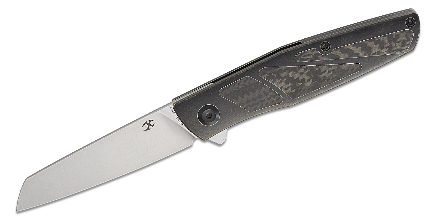 Kansept Knives Cru Flipper Knife 3.46" CPM-S35VN Stonewashed ...