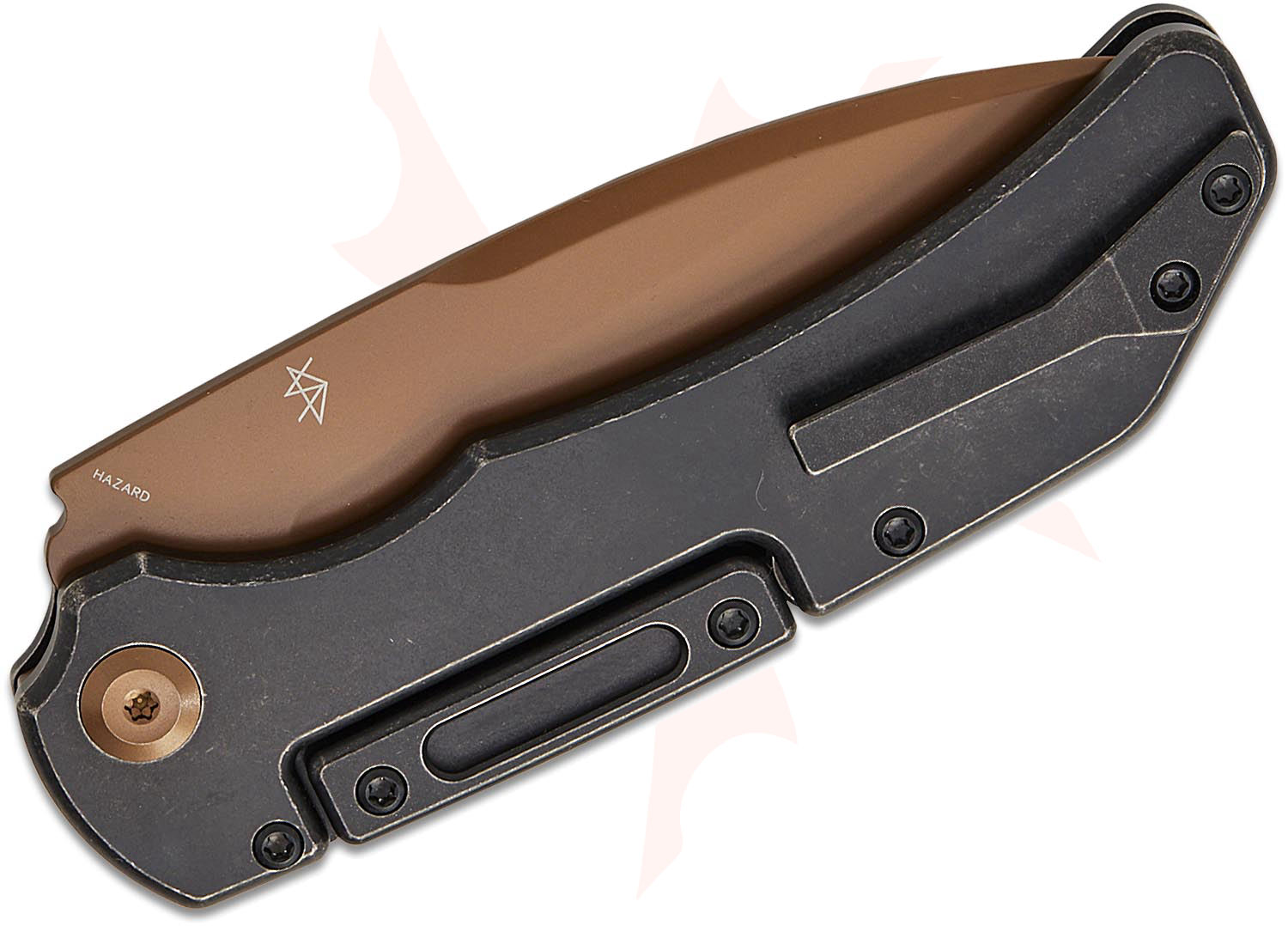 Kansept Knives Hazard Bali-Lock Folding Knife 3.63" CPM-S35VN Rose Gold ...
