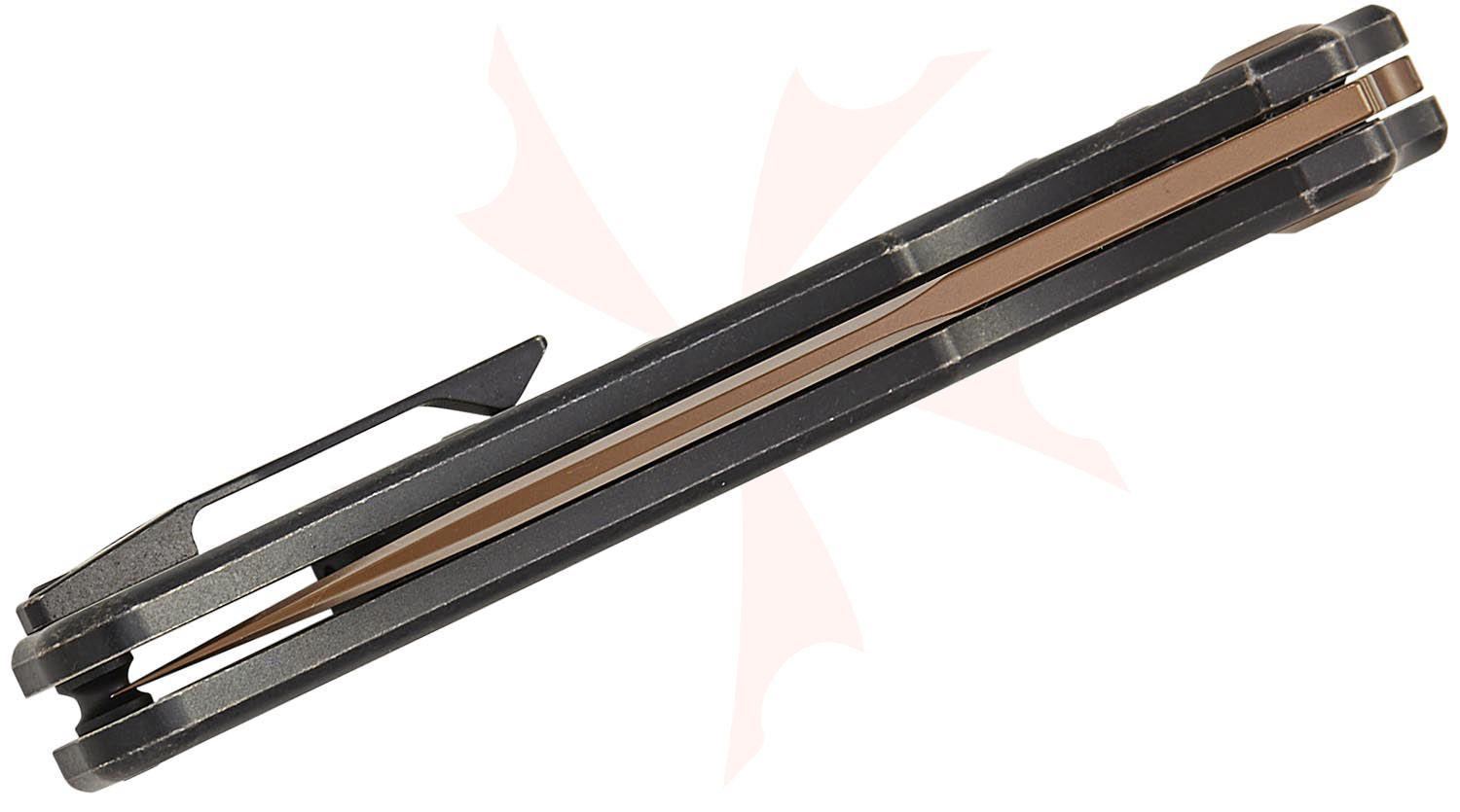 Kansept Knives Hazard Bali-Lock Folding Knife 3.63" CPM-S35VN Rose Gold ...