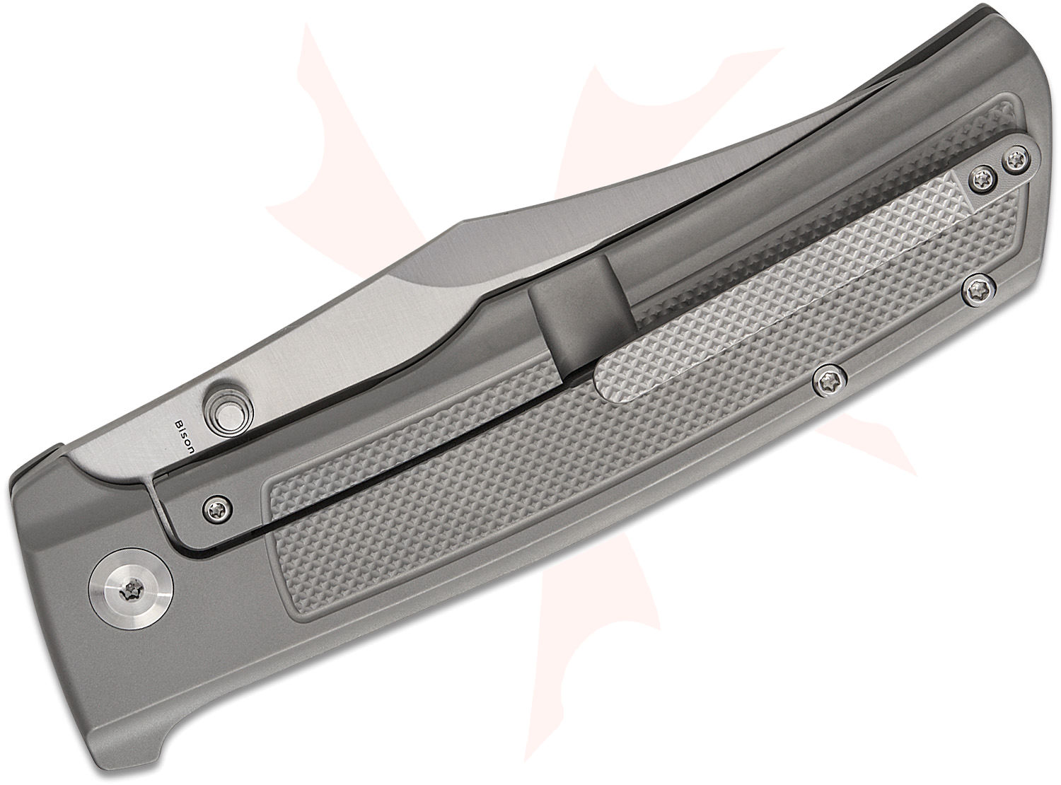 Kansept Knives Ray Laconico Bison Flipper Knife 4.25" CPM-S35VN Satin ...