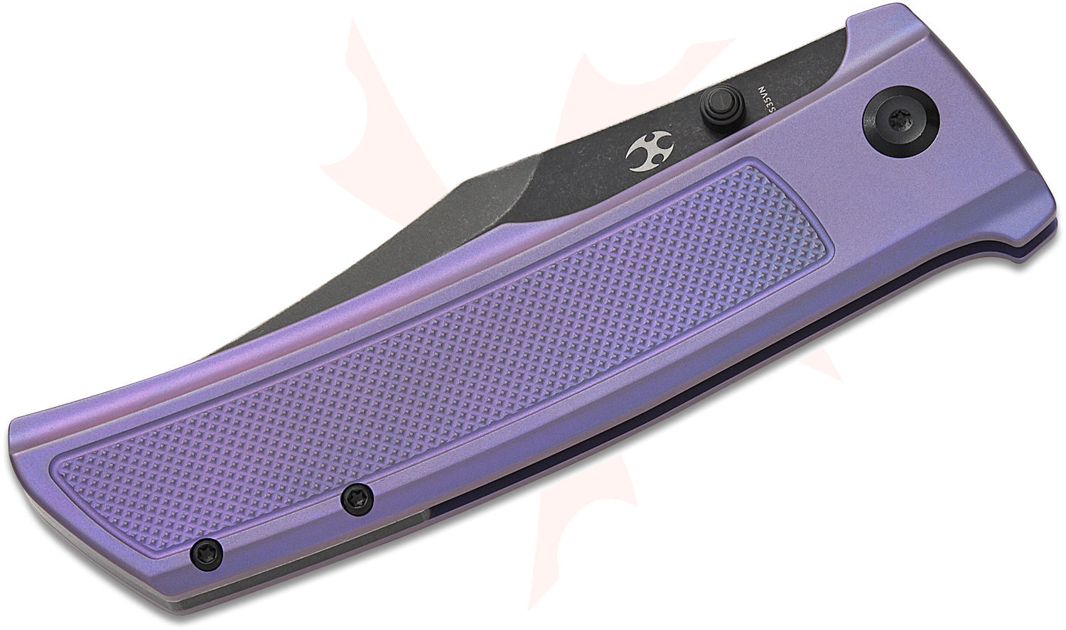 Kansept Knives Ray Laconico Bison Flipper Knife 4.25" CPM-S35VN Black ...