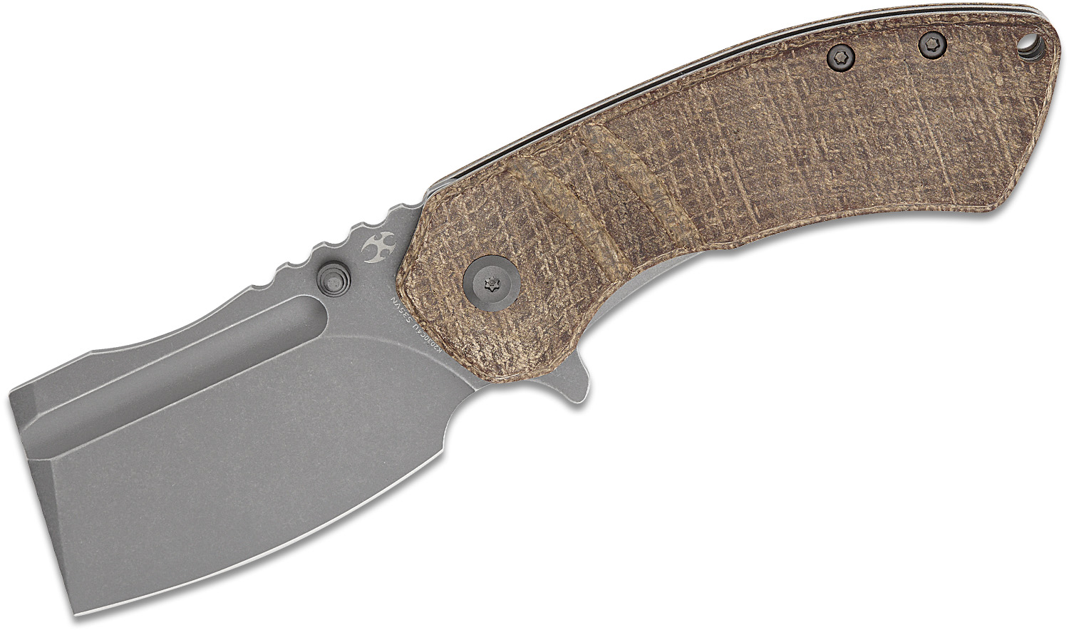 Kansept Knives Korvid M& Liner Lock Flipper Knife 3.07" 154CM Gray ...