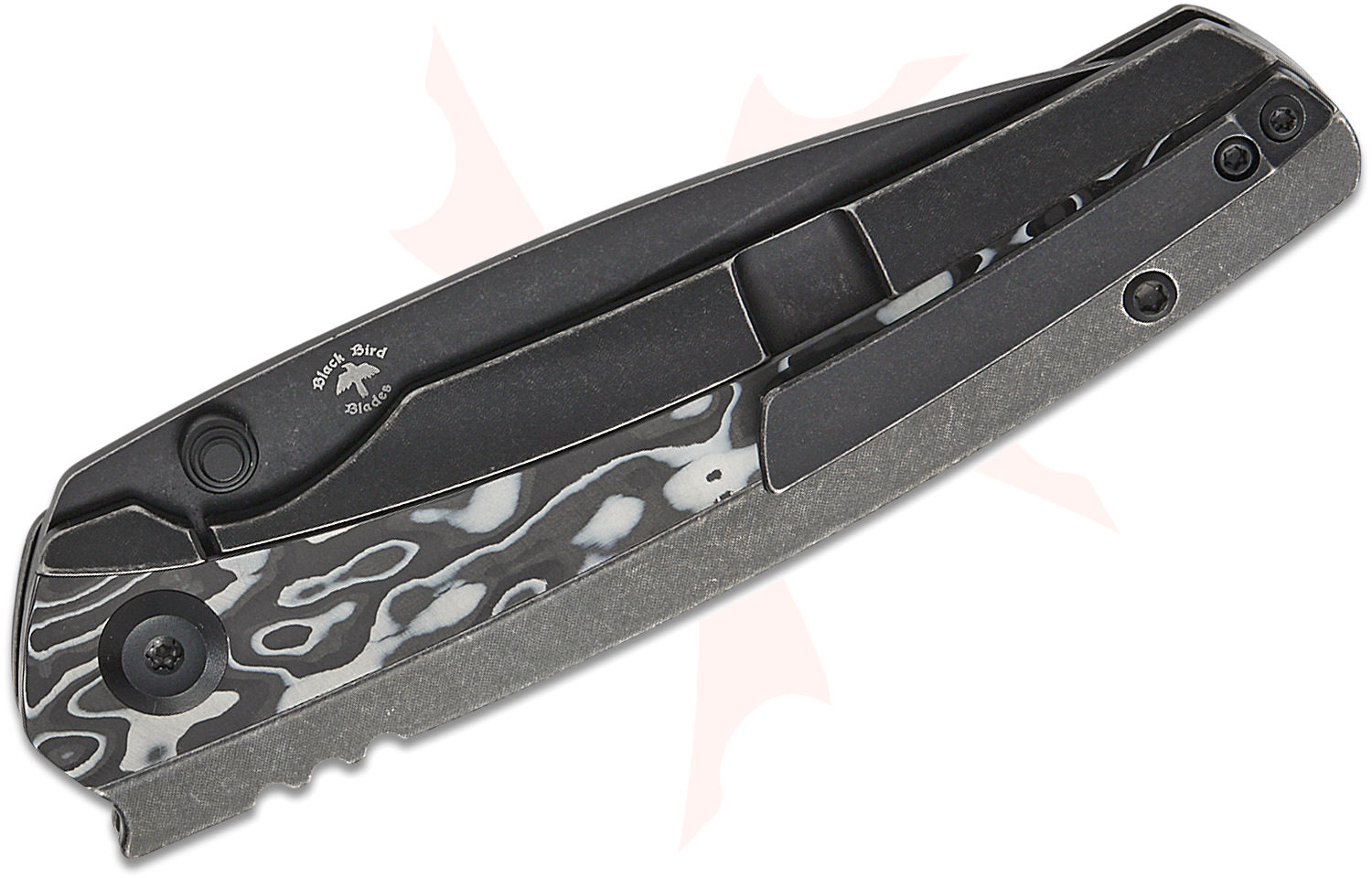 Kansept Knives Raven Frame Lock Folding Knife 3.13" CPM-20CV Black ...