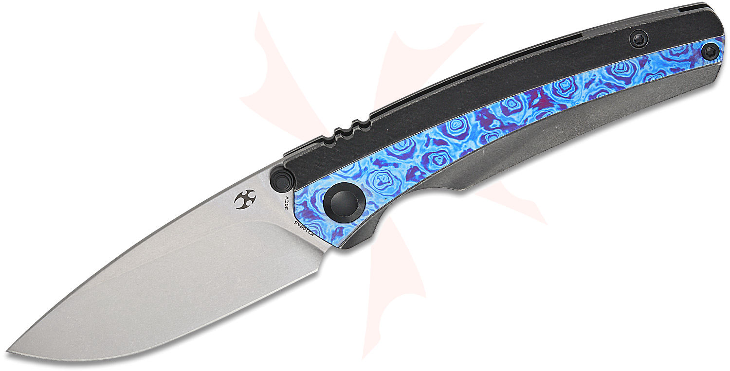 Kansept Knives Raven Frame Lock Folding Knife 3.13" CPM-20CV ...