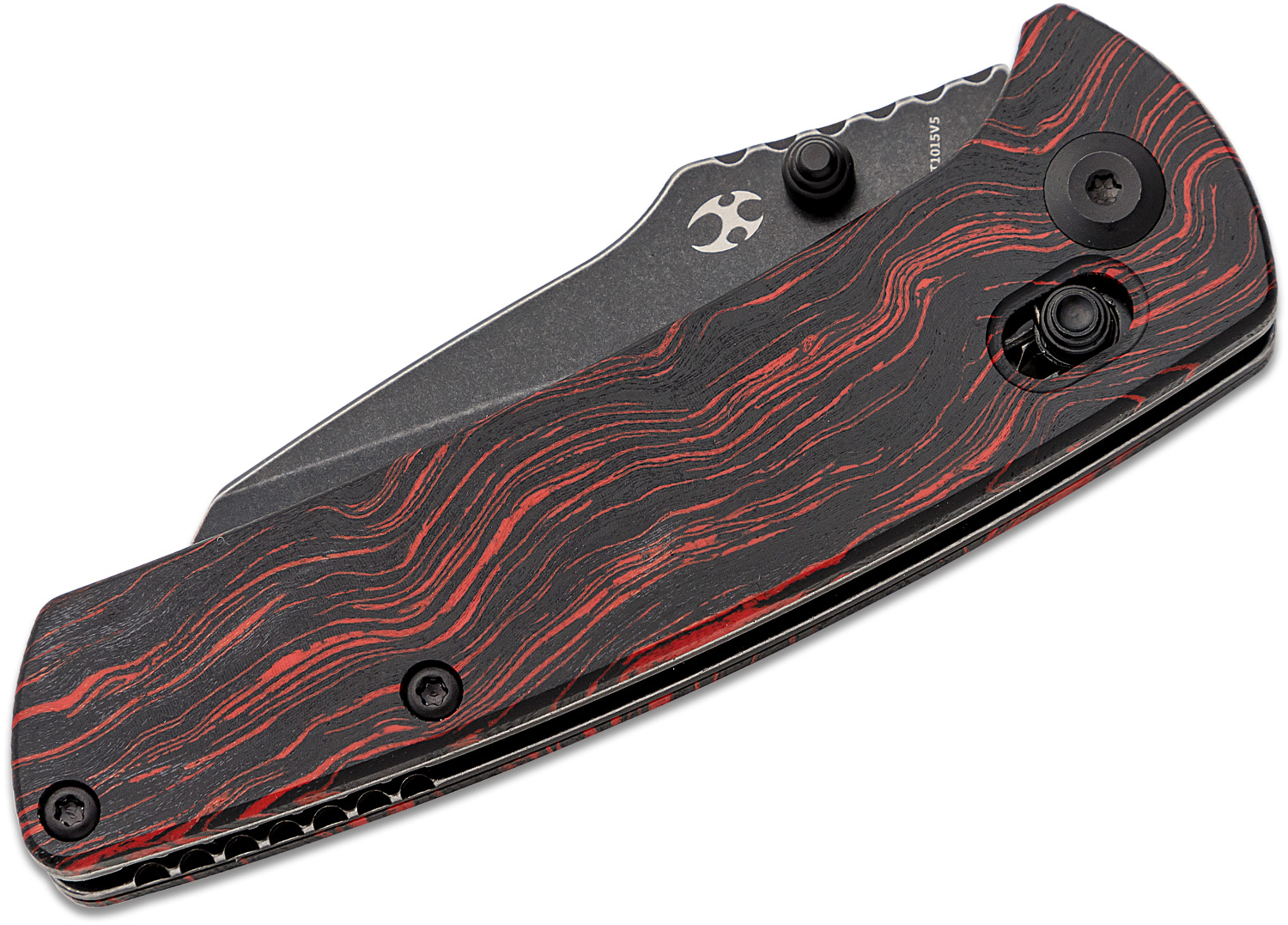 Kansept Knives Dirk Pinkerton Main Street Crossbar Lock Folding Knife 3.36" 154CM Black ...