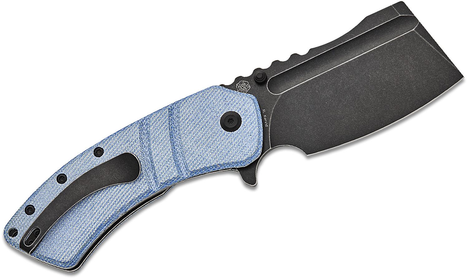 Kansept Knives XL Korvid Liner Lock Flipper Knife 3.55" 154CM Black ...