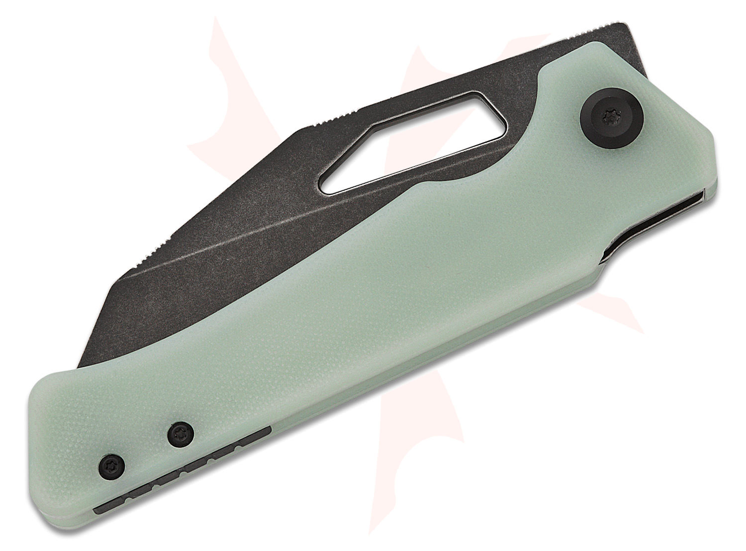 Kansept Knives Nick Rogers Egress Liner Lock Front Flipper Knife 3.47" 14C28N Black Stonewashed ...