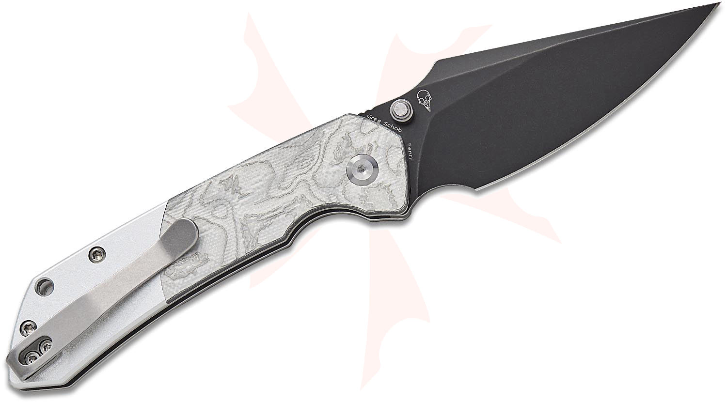 Kansept Knives Fenrir Button Lock Folding Knife 3.48" 154CM Black ...