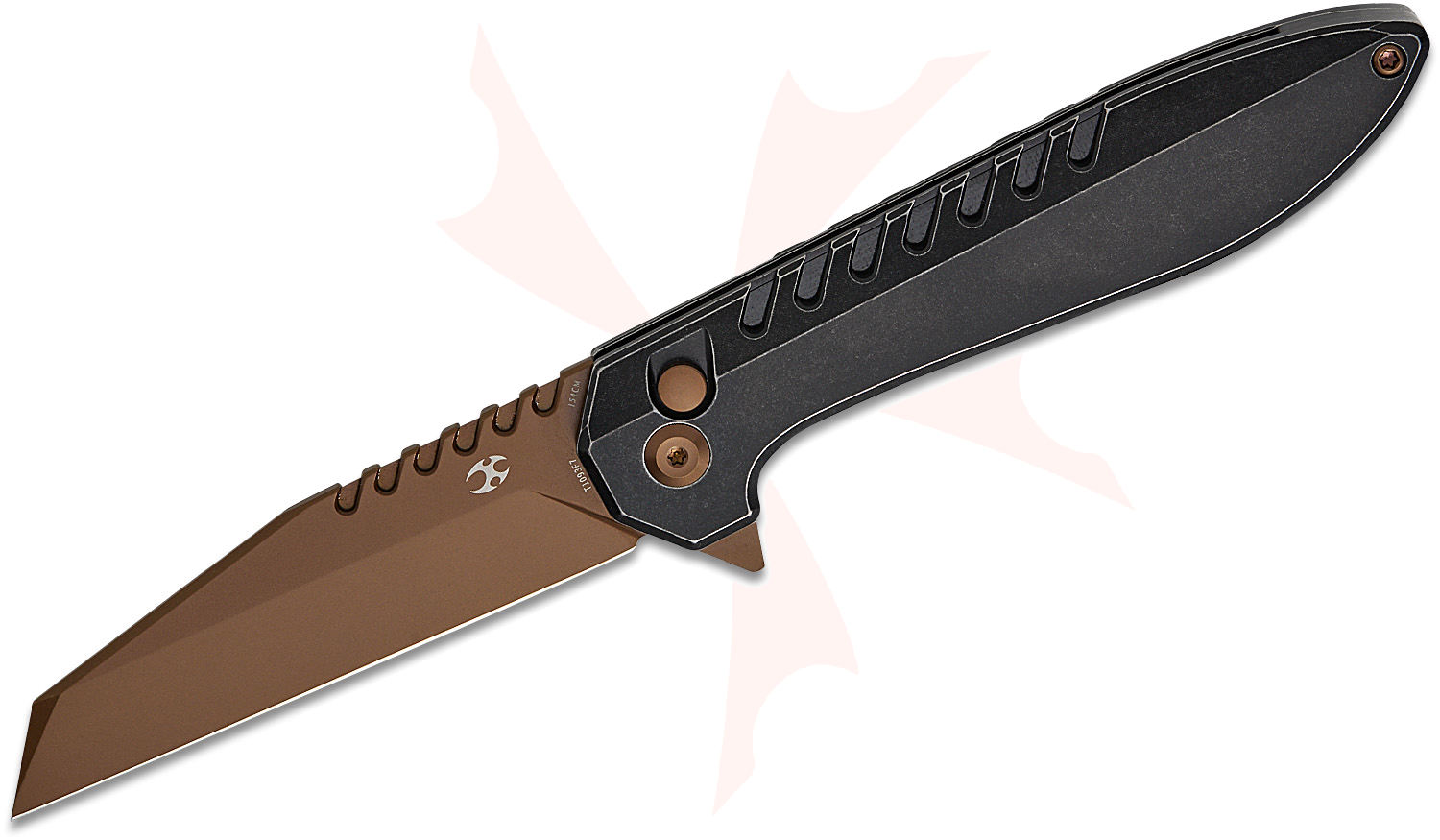 Kansept Knives Kosame Button Lock Flipper Knife 3.37" 154CM Rose Gold ...
