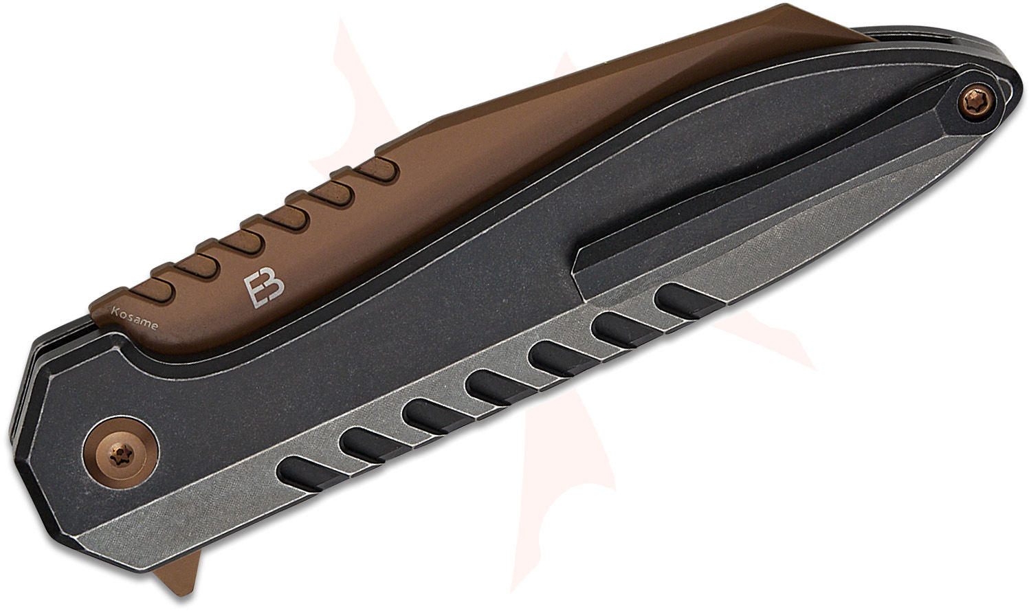 Kansept Knives Kosame Button Lock Flipper Knife 3.37" 154CM Rose Gold ...