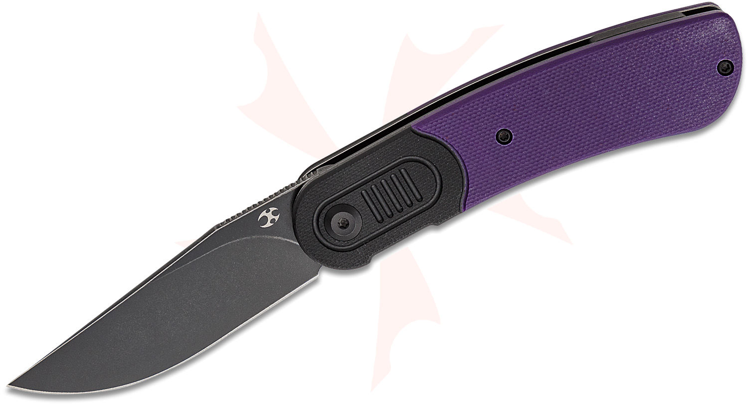 Kansept Knives Reverie Front Flipper 2.92" 154CM Black Stonewashed Clip ...