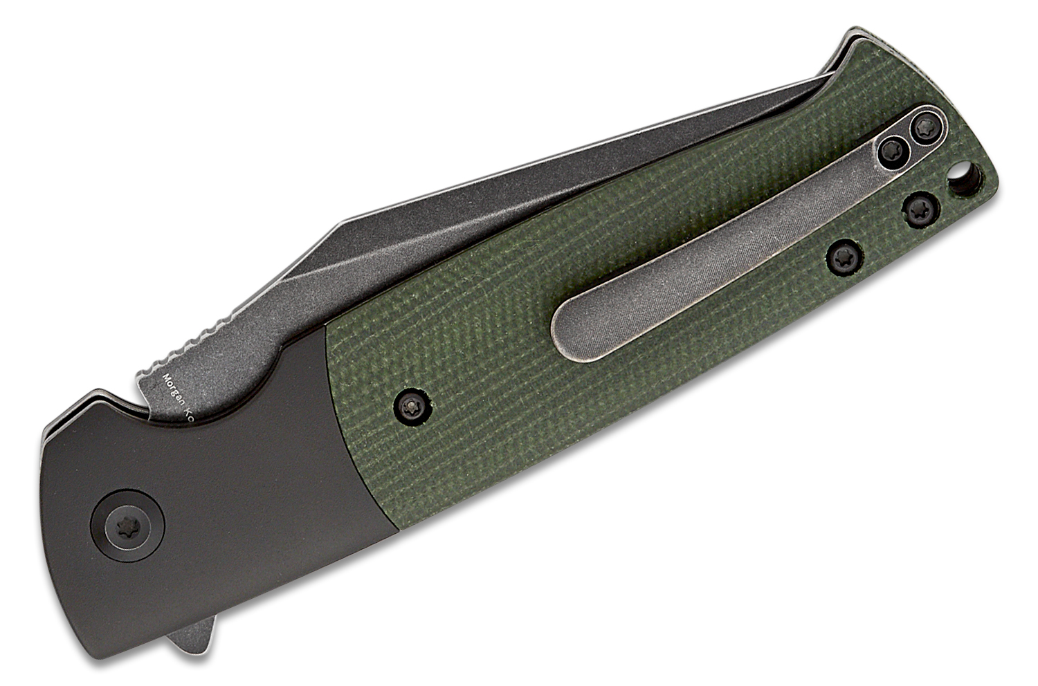 Kansept Knives Shikari SBL Button Lock Flipper Knife 3.56" 154CM Black ...