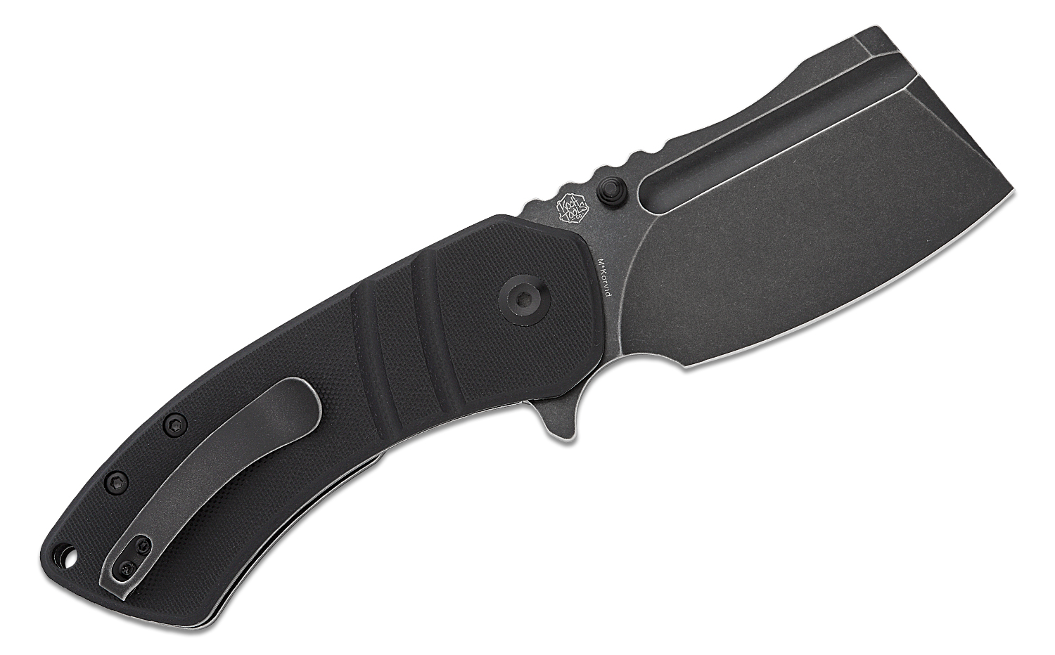 Kansept Knives Korvid M& Liner Lock Flipper Knife 3.07" 154CM Black ...