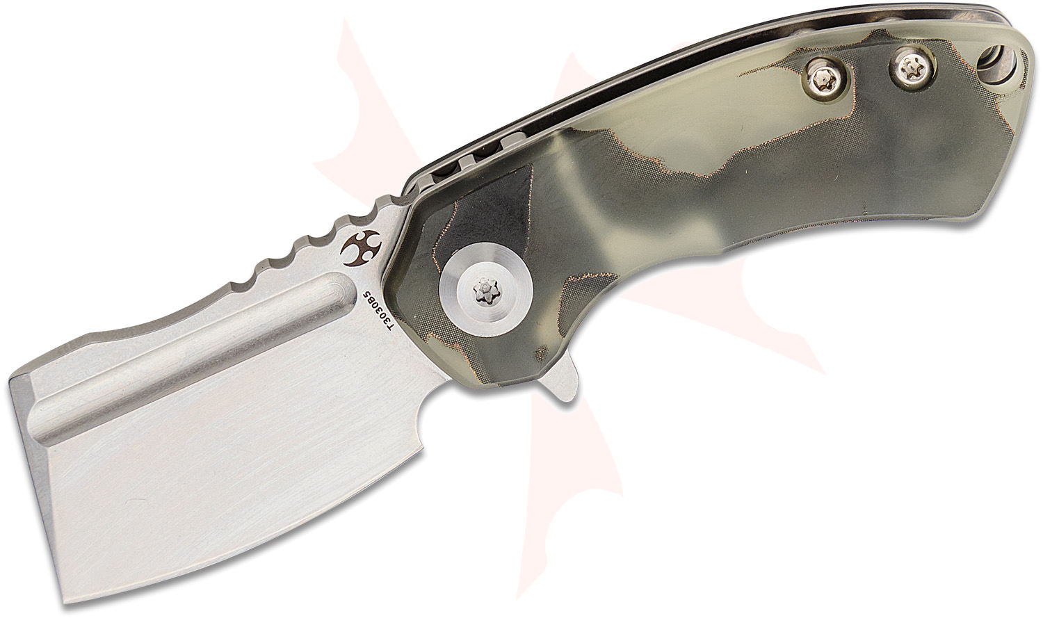 Kansept Knives Mini Korvid Flipper Knife 1.45" 154CM Stonewashed ...