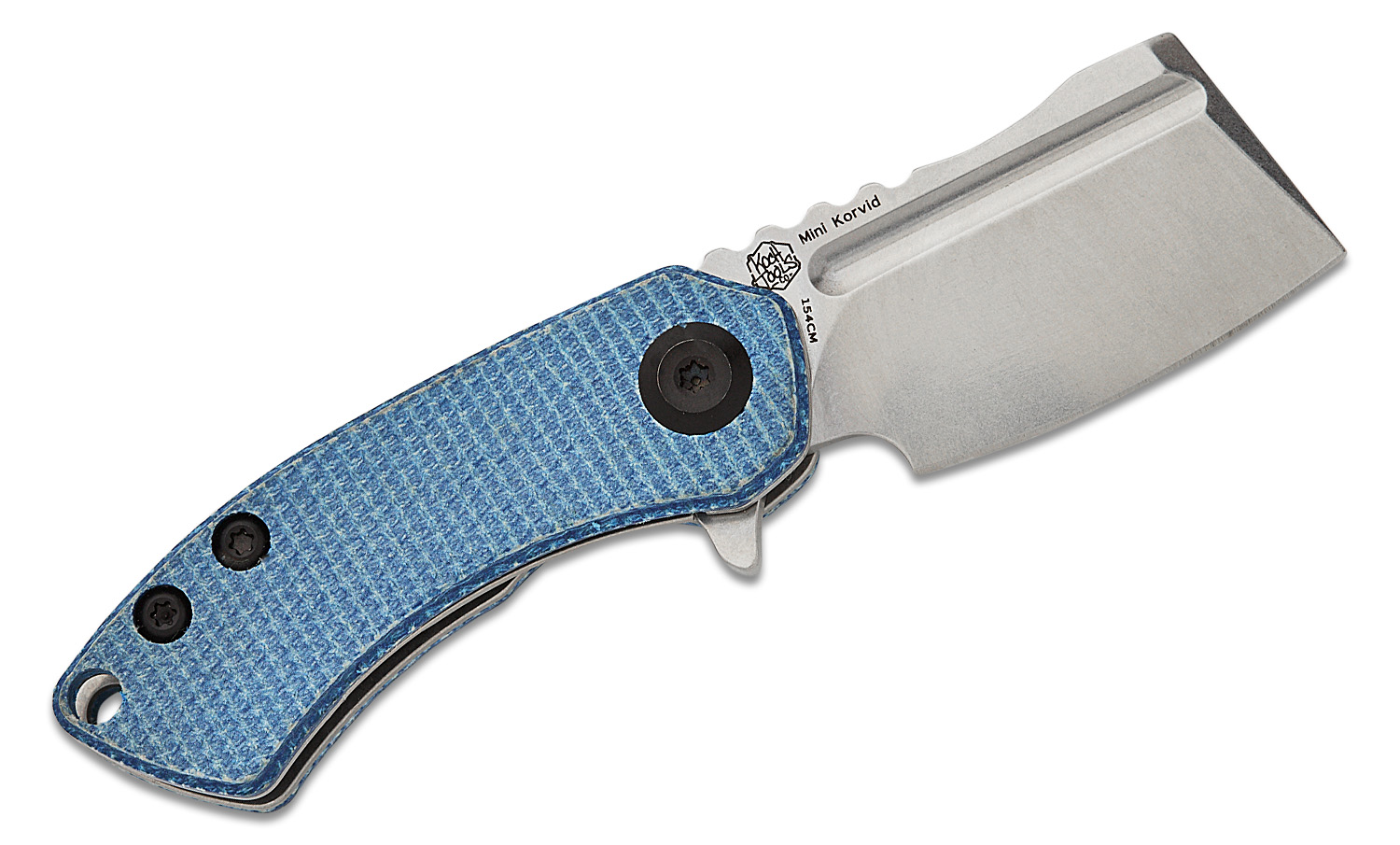 Kansept Knives Mini Korvid Flipper Knife 1.45" 154CM Stonewashed ...