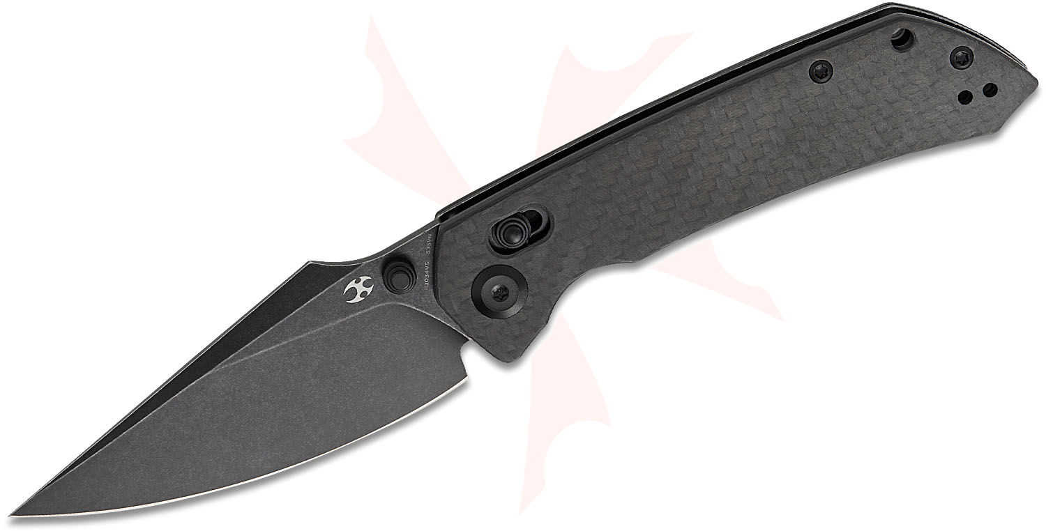 Kansept Knives Fenrir Crossbar Lock Folding Knife 3.48" CPM-S35VN Black ...